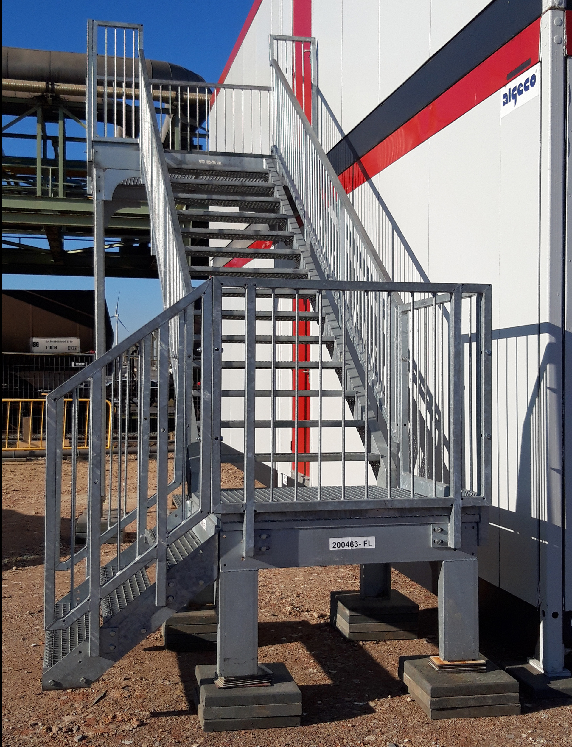 Accès sécurisé à votre bâtiment modulaire | Algeco Belgique